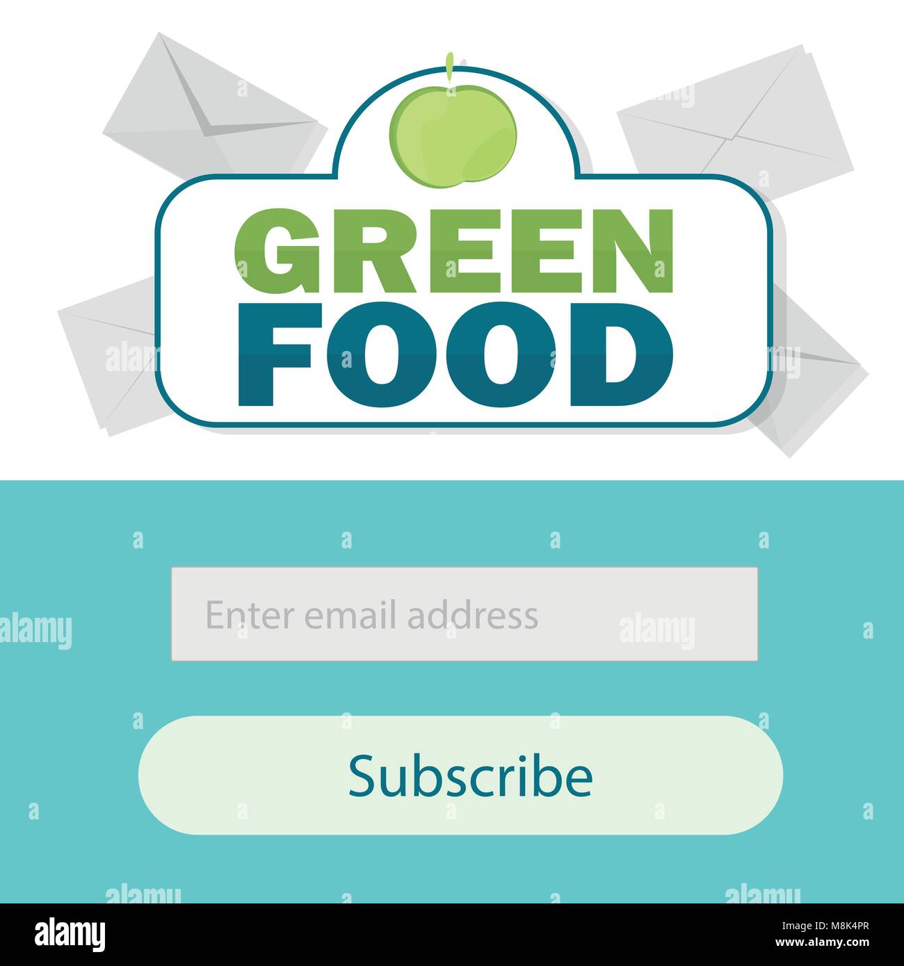 Vector template email subscribe. Submit form for website email letter ...