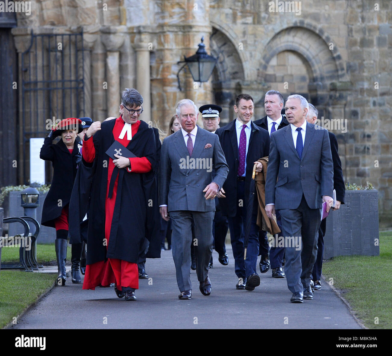 Prince Charles at Durham Cathedral on the first stop of his tour of the ...