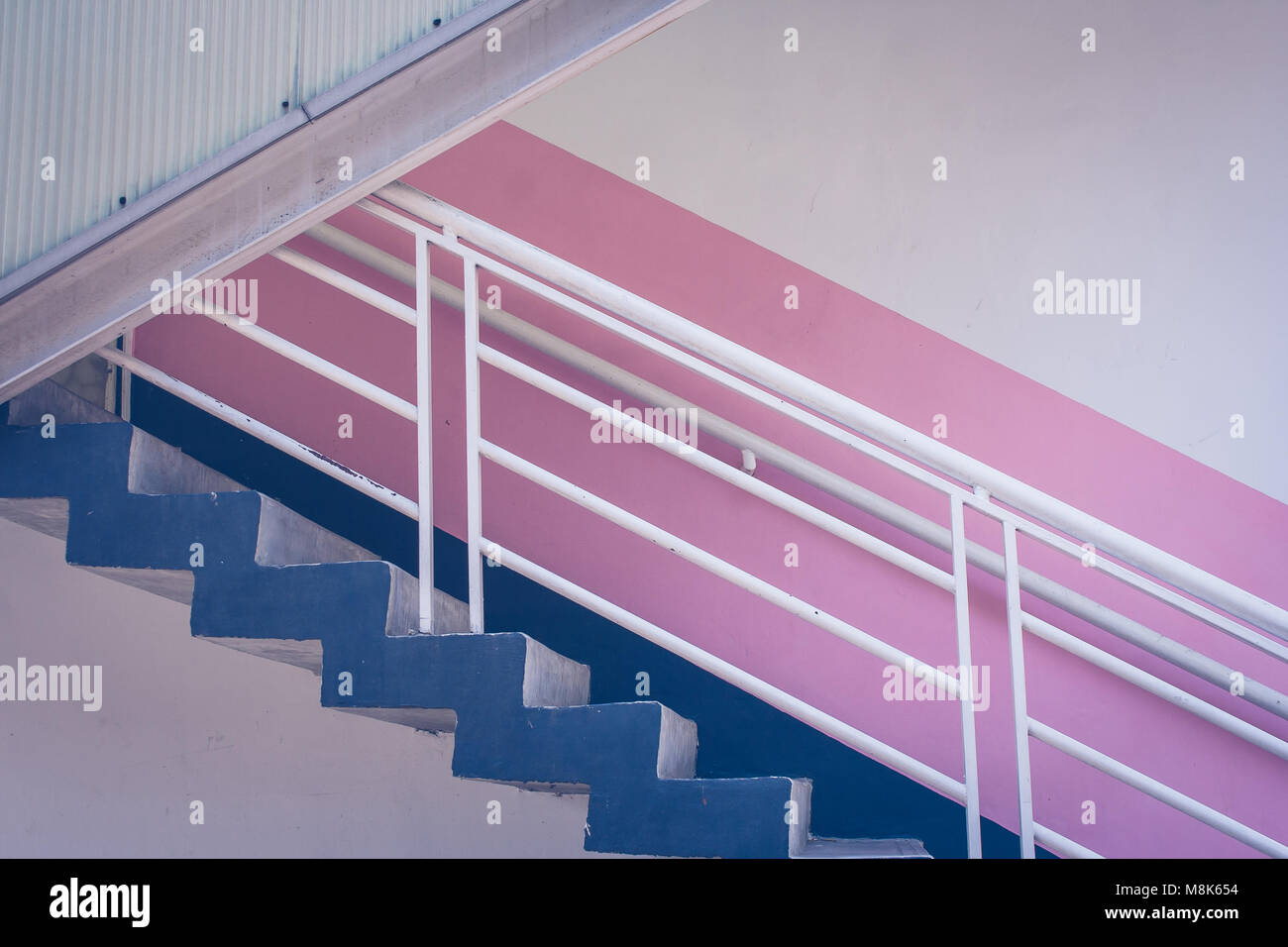 Side view of architecture staircase outside of buildings Stock Photo ...