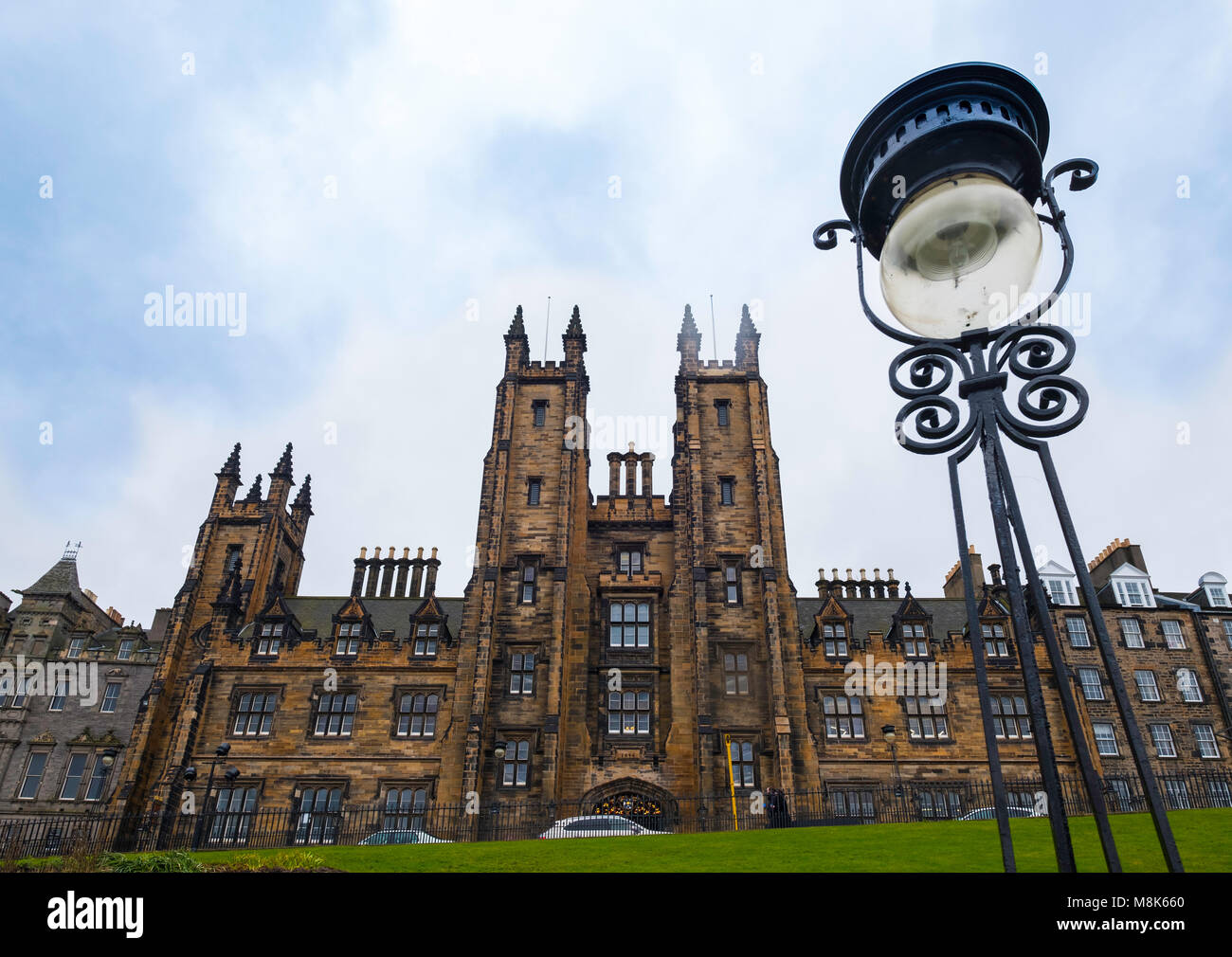 Edinburgh University New College on The Mound, Edinburgh, Scotland ...