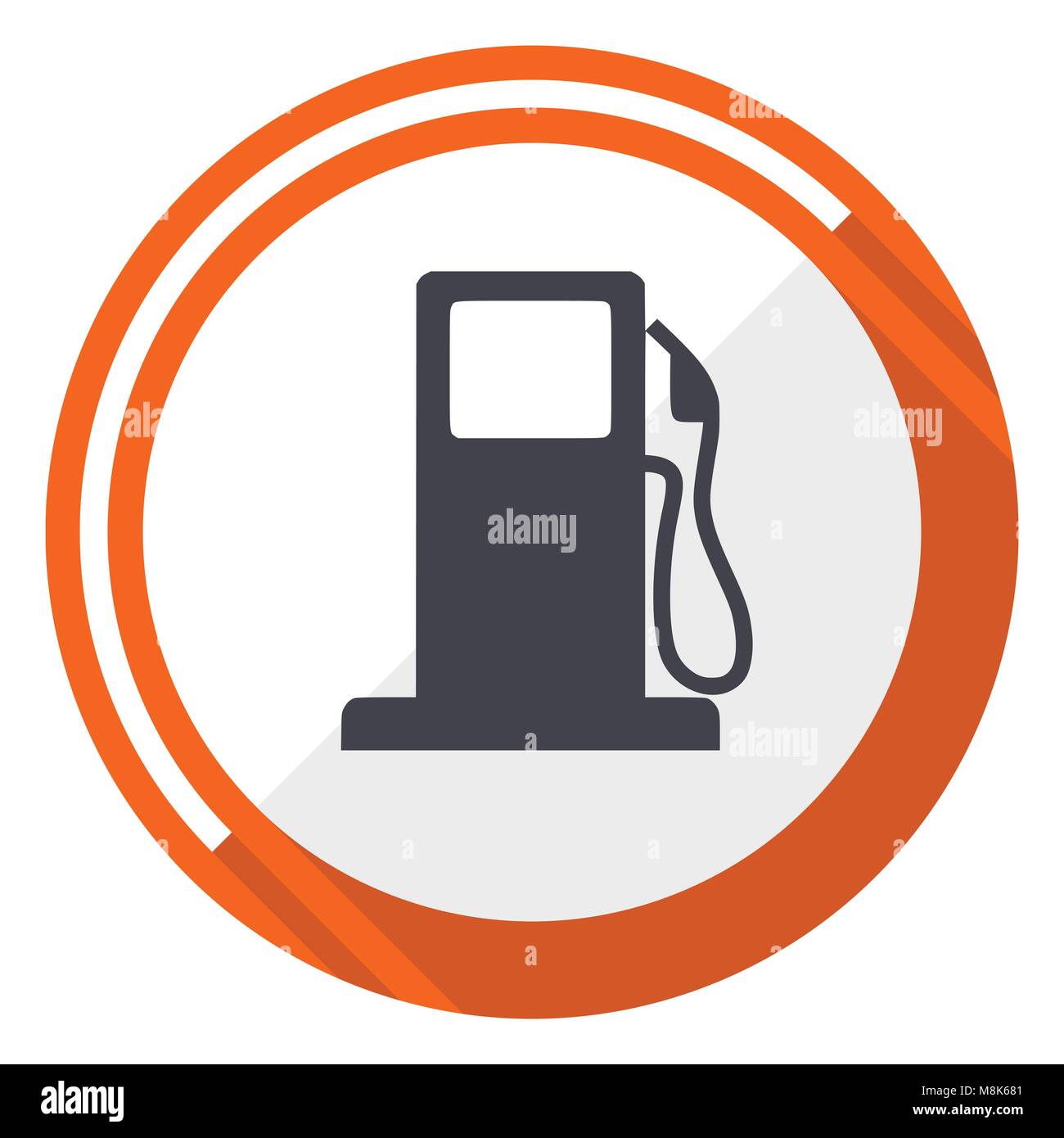 Orange gas station Cut Out Stock Images & Pictures - Alamy