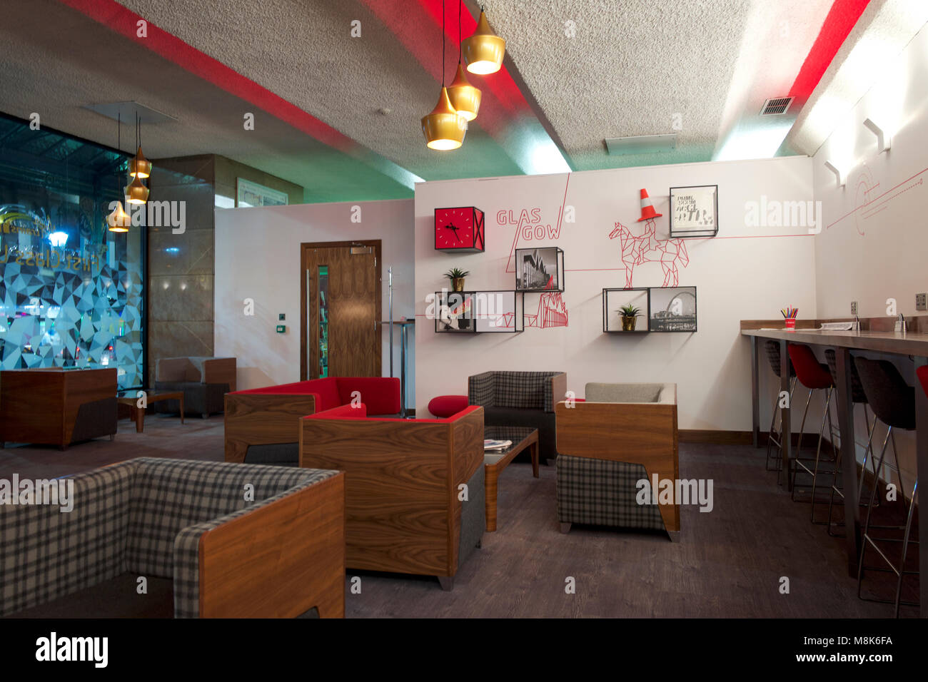 First Class lounge at Glasgow Central station Scotland UK Stock Photo ...