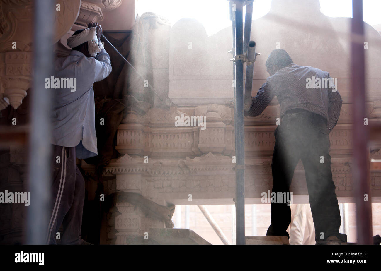 Indian temple construction hi-res stock photography and images - Alamy