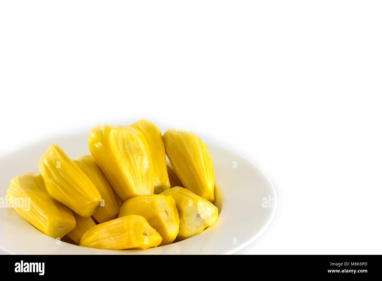 Jackfruit isolate on white plate background Stock Photo - Alamy
