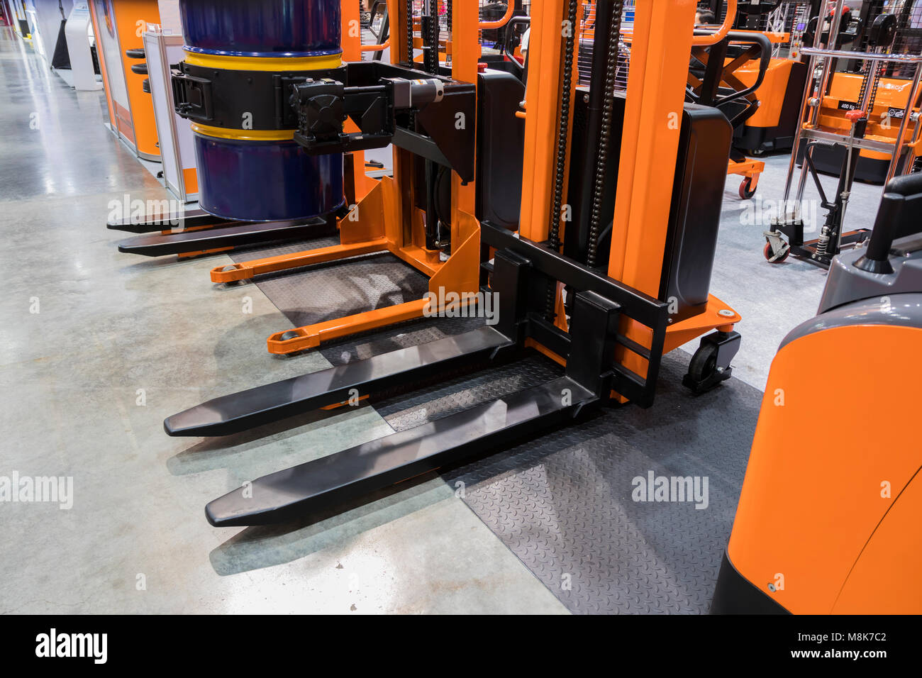 The Industrial handlift equipment for warehouse ; support device Stock ...