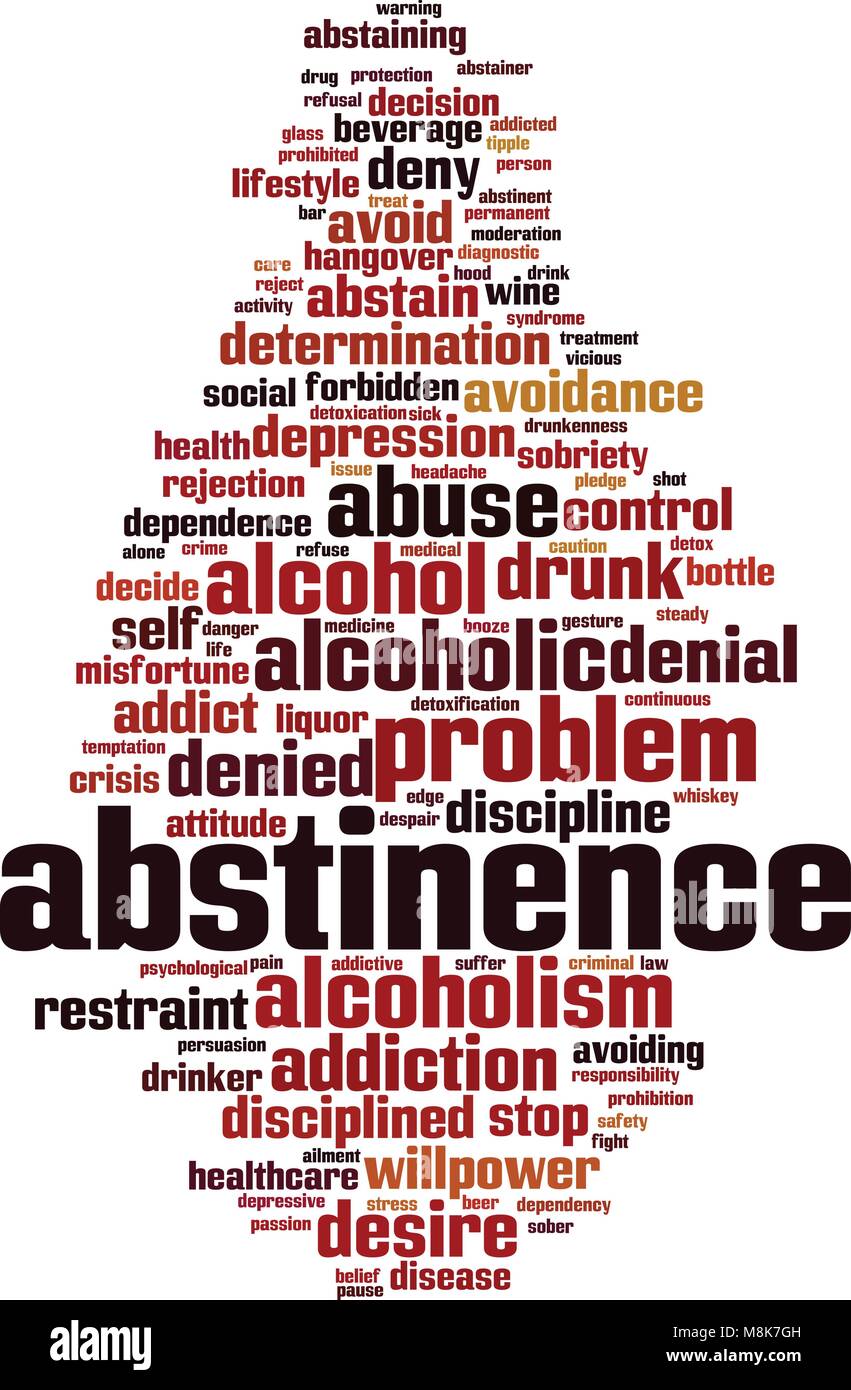 Abstinence Word Cloud Concept Vector Illustration Stock Vector Image And Art Alamy