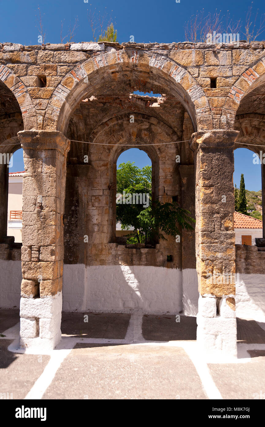 Ancient remains on Samos Stock Photo - Alamy