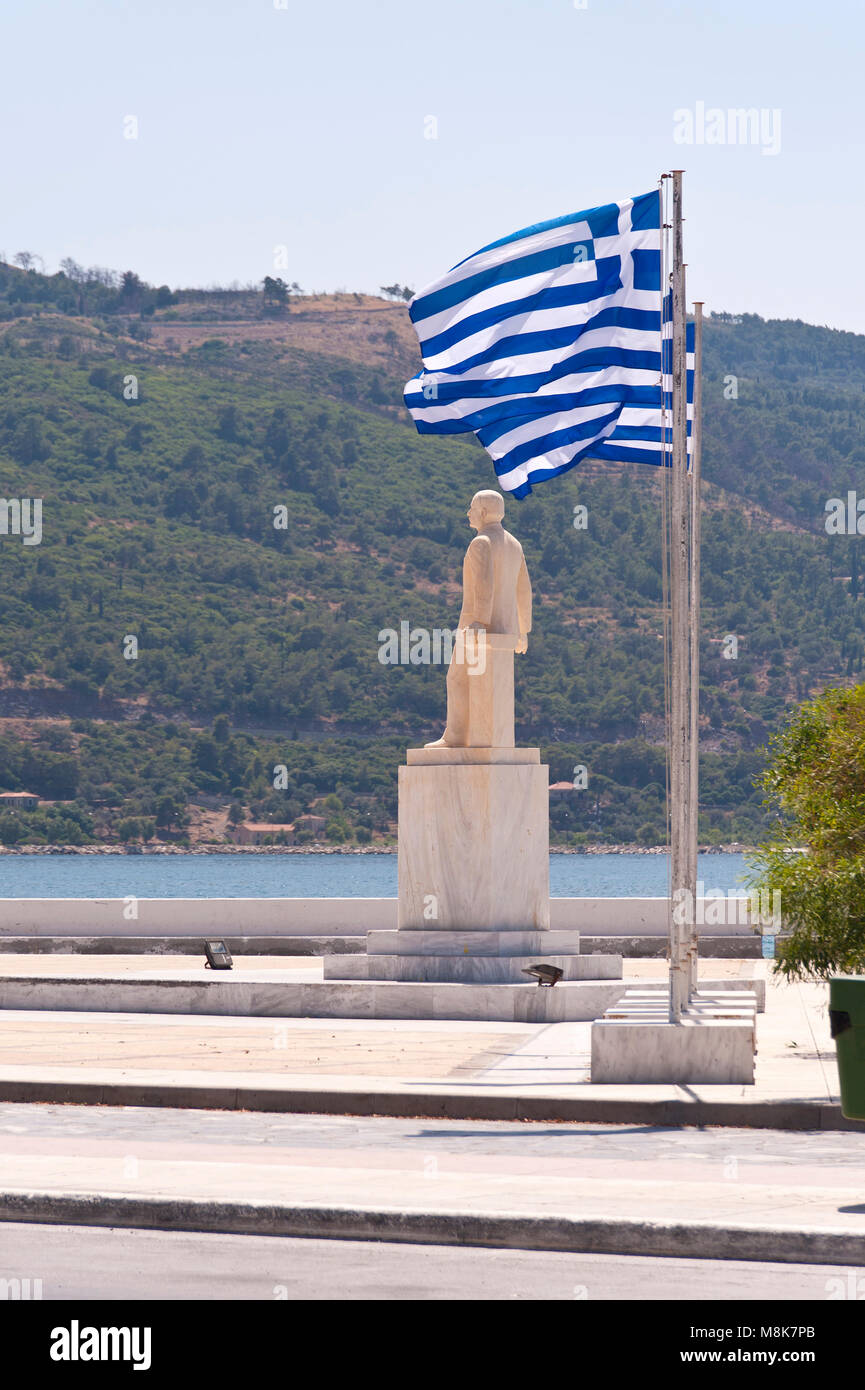 Greek flag samos greece hi-res stock photography and images - Alamy