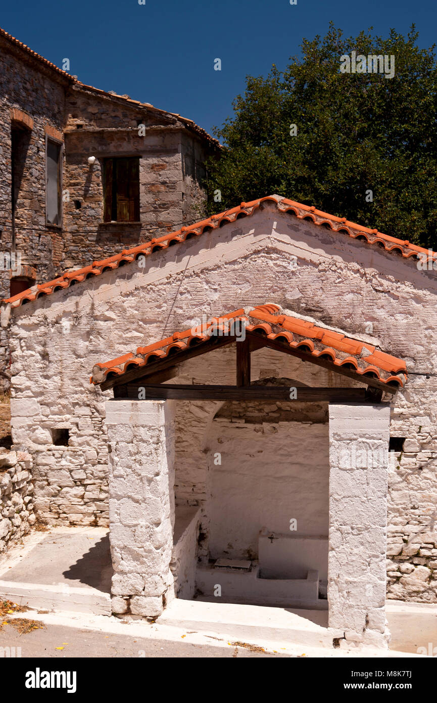 Old street of samos town hi-res stock photography and images - Alamy
