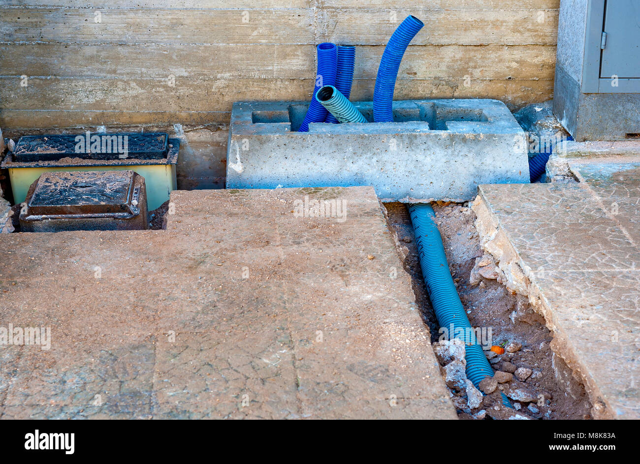 Placement of inspection wells for the creation of new fiber optic lines ...