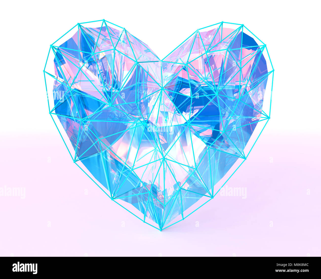 Blue Crystal Heart