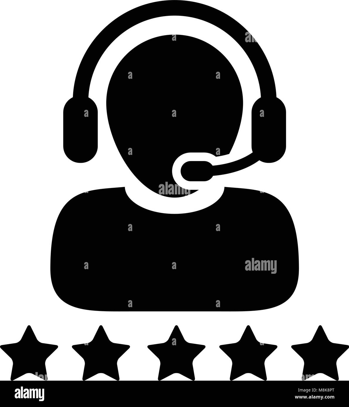 Male Customer Service Icon Person Profile Symbol Vector Image