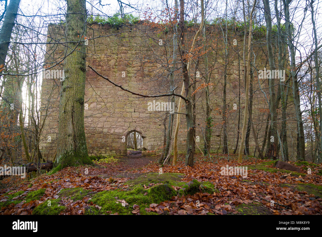 The remains of Yester Castle near Haddington East Lothian Scotland ...