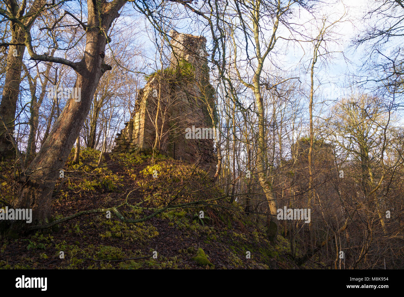 The remains of Yester Castle near Haddington East Lothian Scotland ...