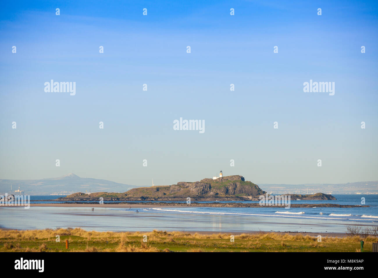 Fidra Island in the Firth of Forth near North Berwick Scotland Stock ...