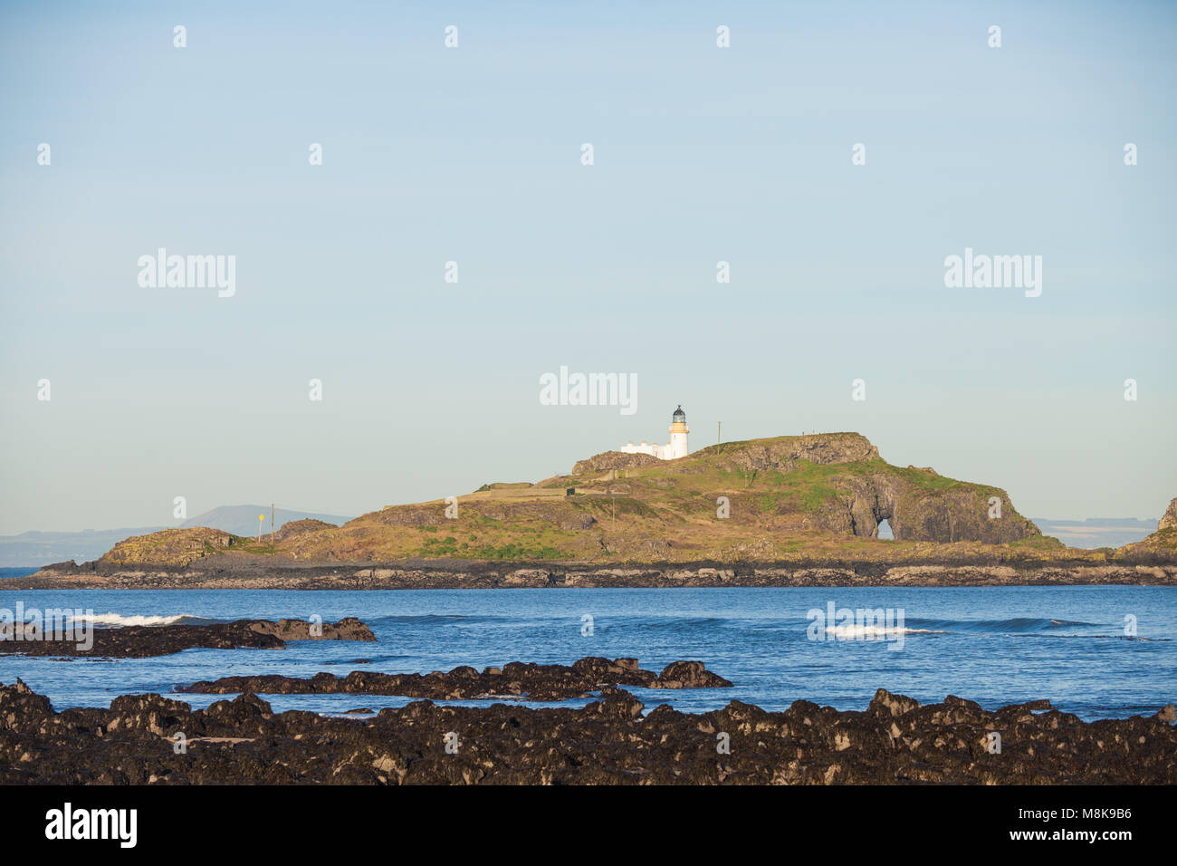 Fidra Island in the Firth of Forth near North Berwick Scotland Stock ...