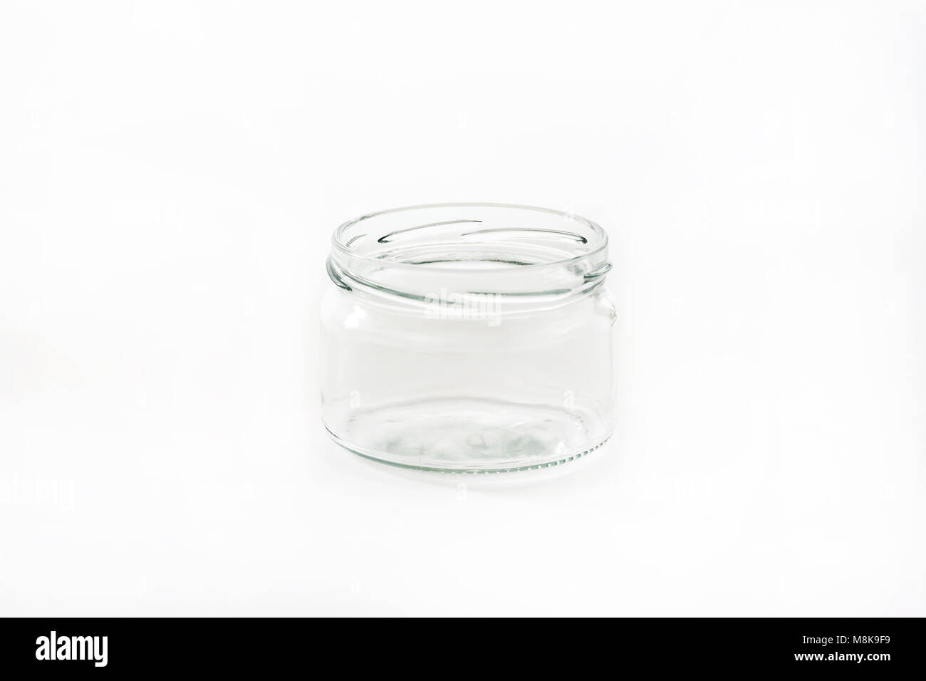 a glass jar isolated on white background Stock Photo - Alamy