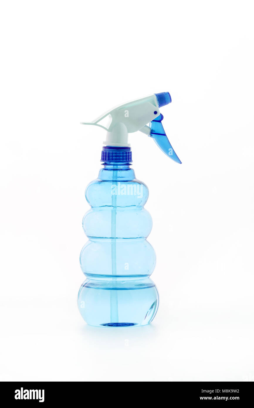 bottle of window cleaner for windows and mirrors isolated on white ...