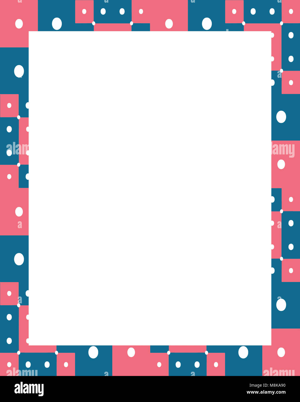 White frame background with decorated design borders Stock Photo - Alamy