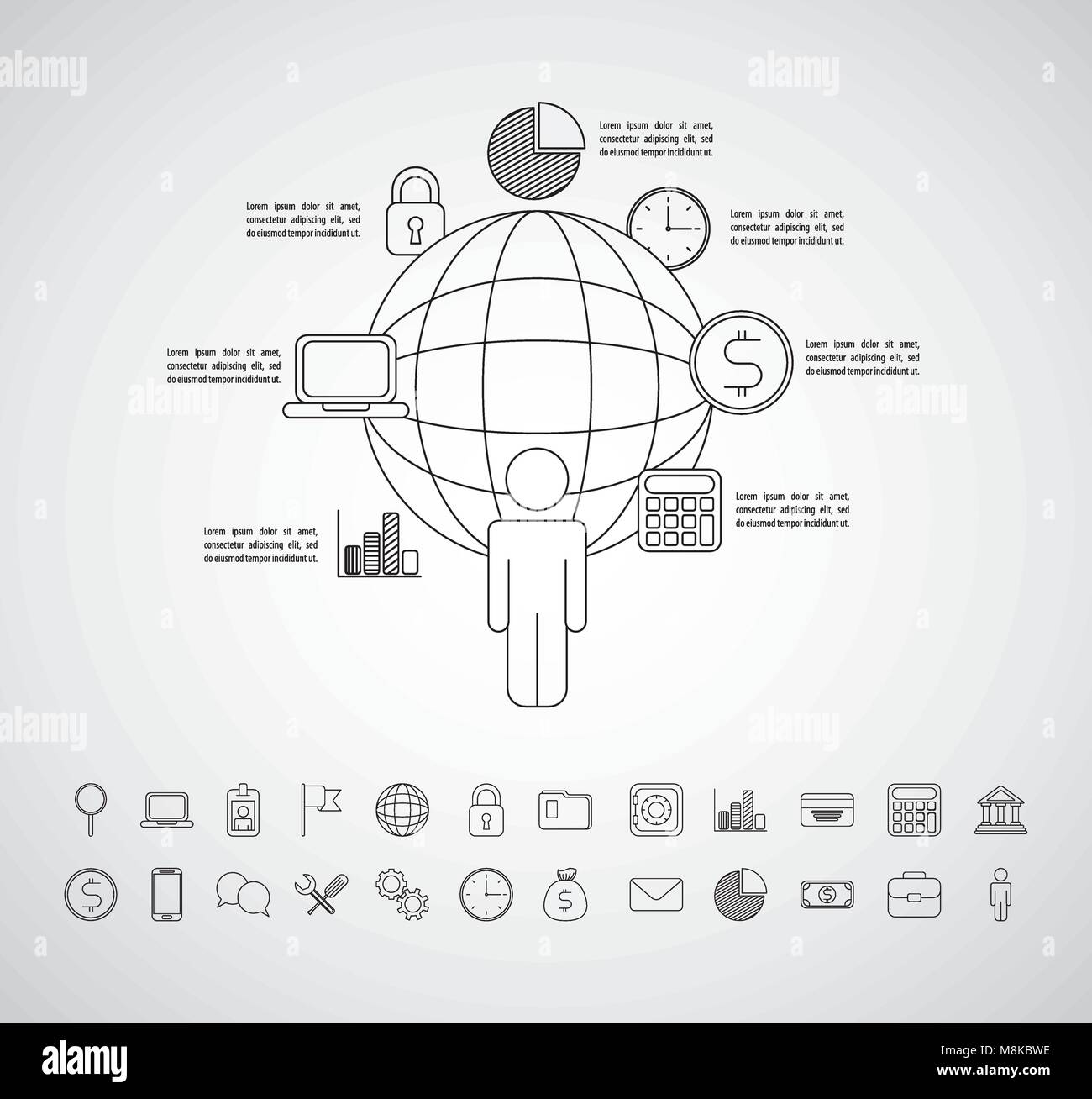 Infographics Template Icons Stock Vector Image Art Alamy