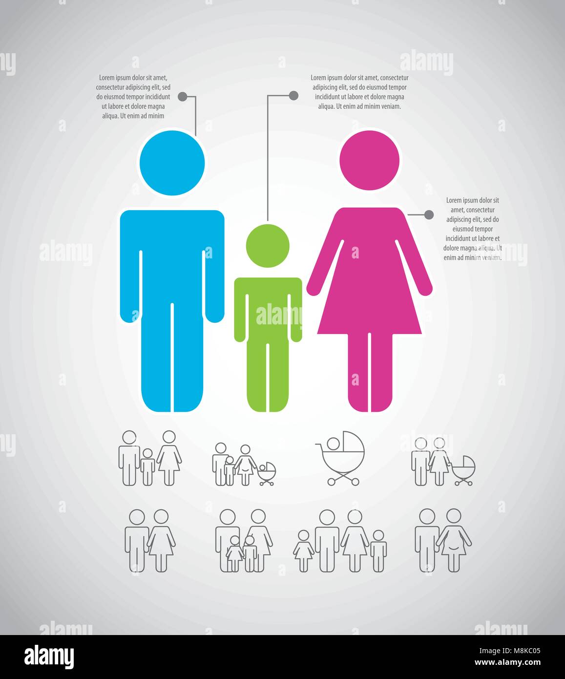 Set percentage diagrams infographics hi-res stock photography and ...