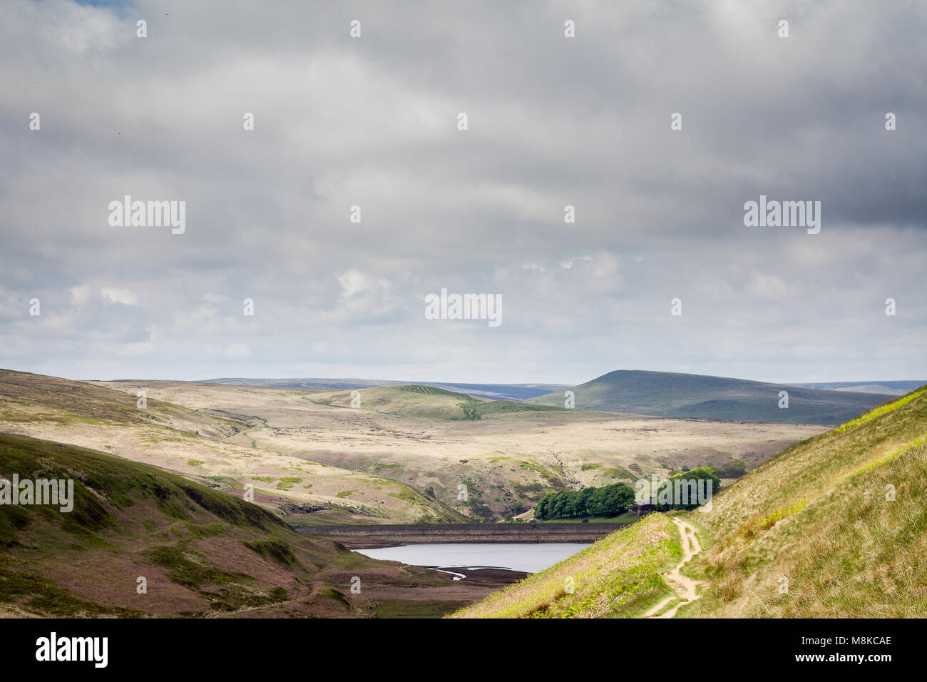 Over Wessenden Reservoir Stock Photo - Alamy