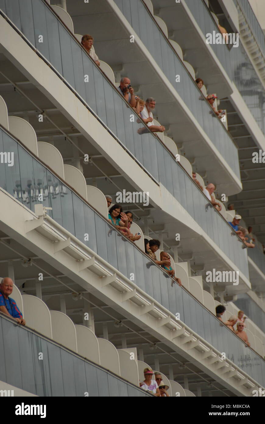 Coral Princess cruise ship passes through the Panama Canal Stock Photo ...