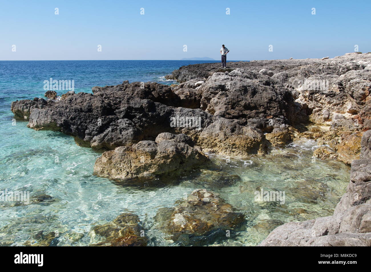 Rocks and sea Stock Photo - Alamy
