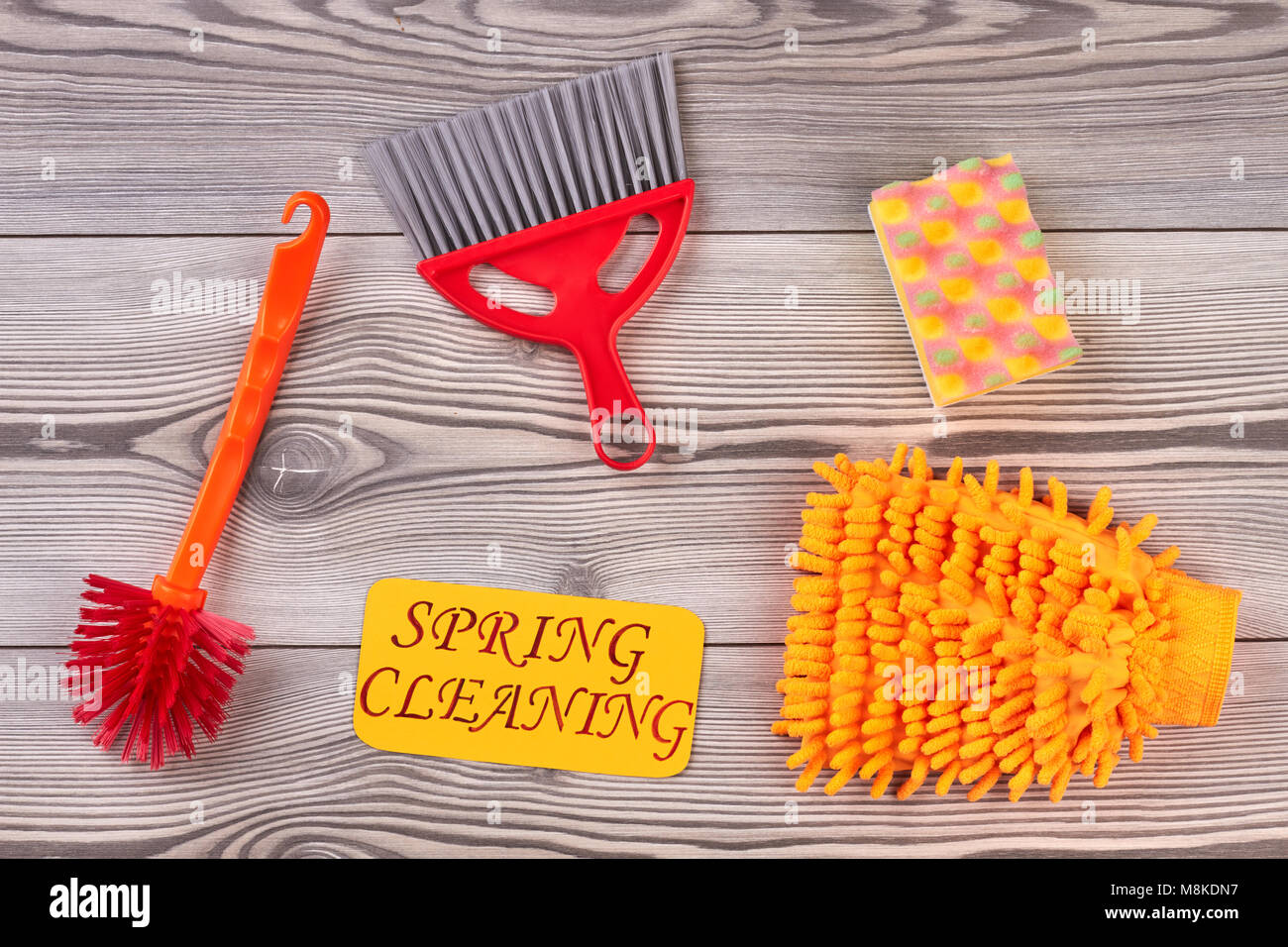 Tools and products for house cleaning Stock Photo - Alamy