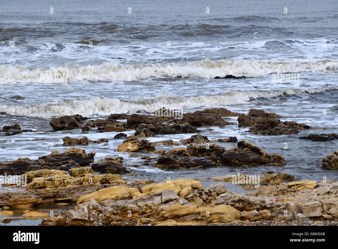 beach rock sand coast at the see ocean Lighthouse Beach on the waves ...