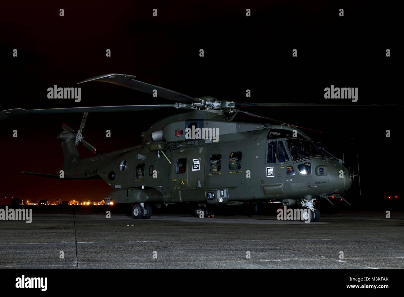 Merlin mk3 commando helicopter hi-res stock photography and images - Alamy