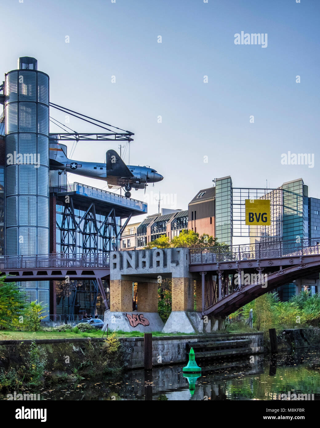 Berlin BVG modern building & Deutsches Technikmuseum Museum of science ...