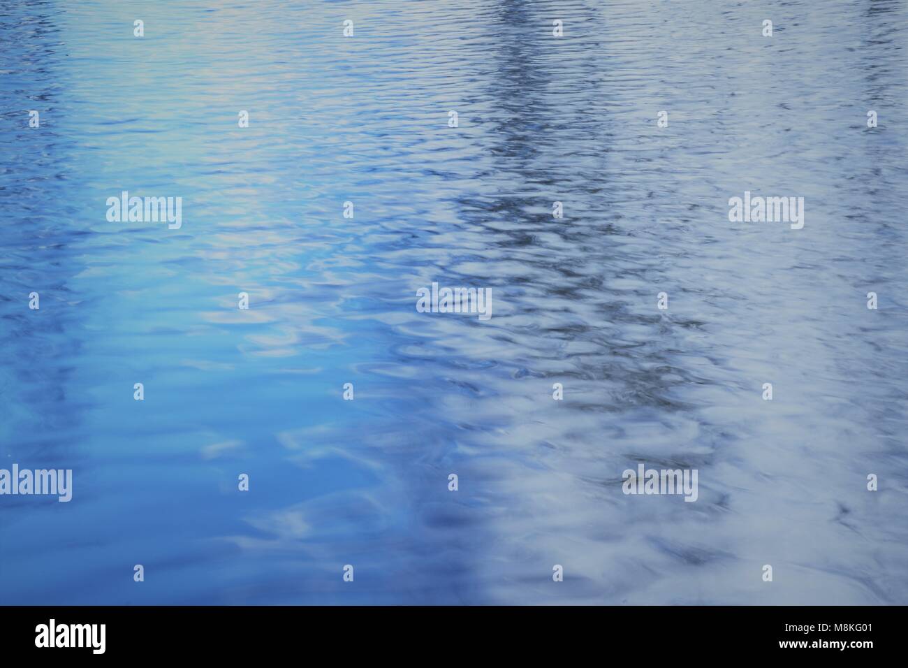 Abstract patterns in reflections on river, abstract water flow ...