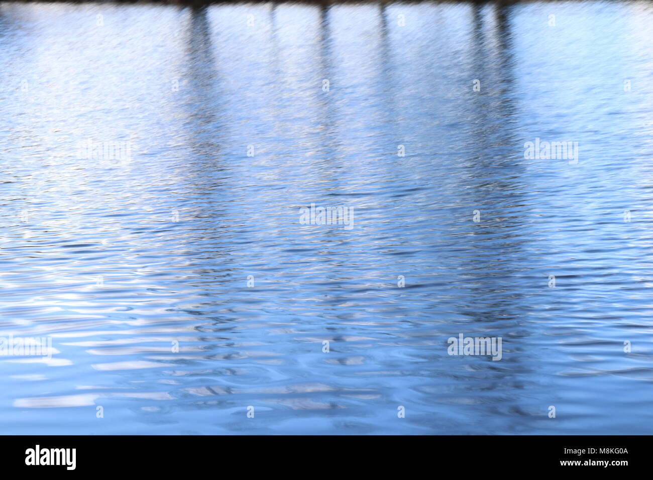 Abstract patterns in reflections on river, abstract water flow ...