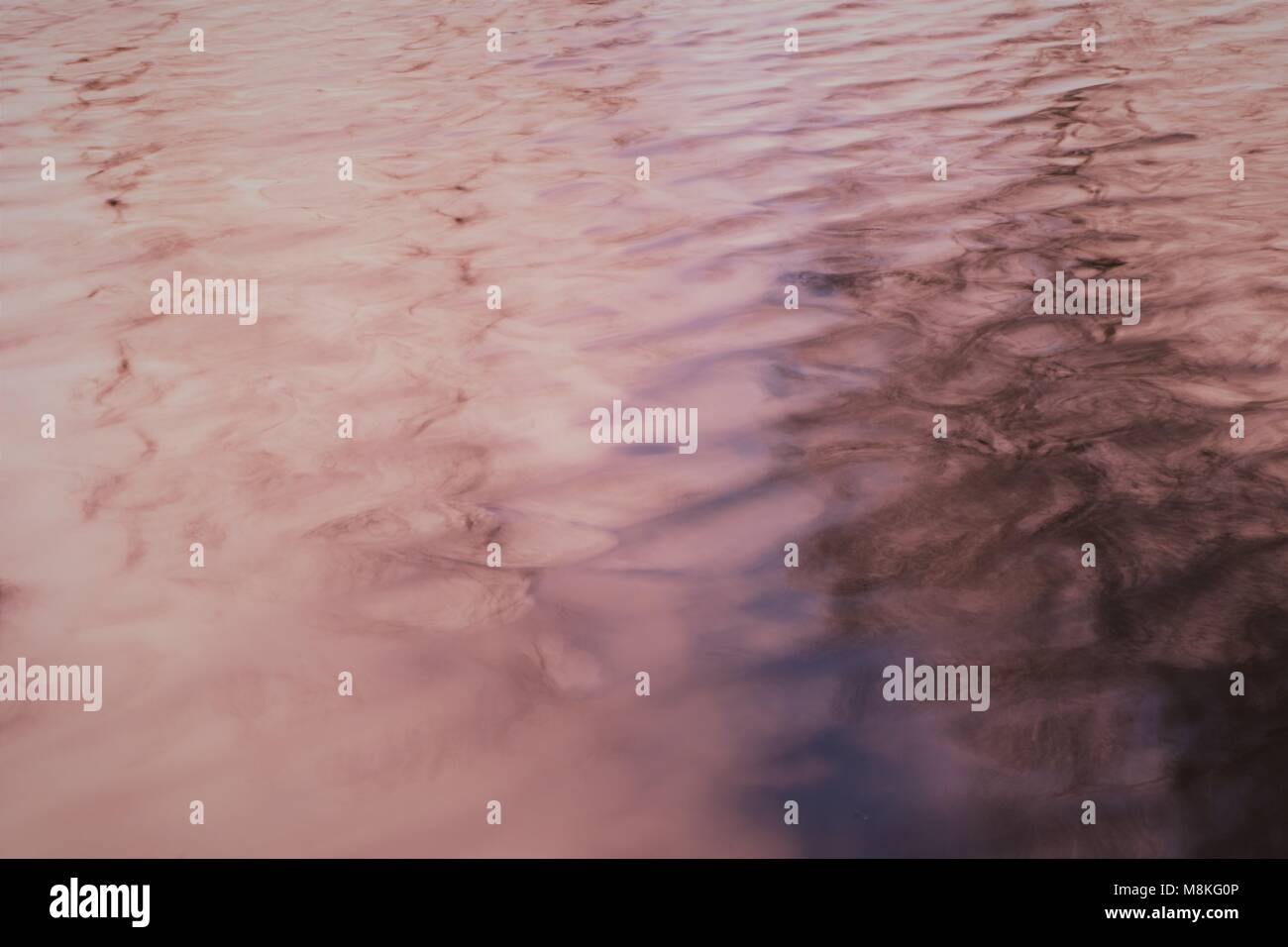 Abstract patterns in reflections on river, abstract water flow ...