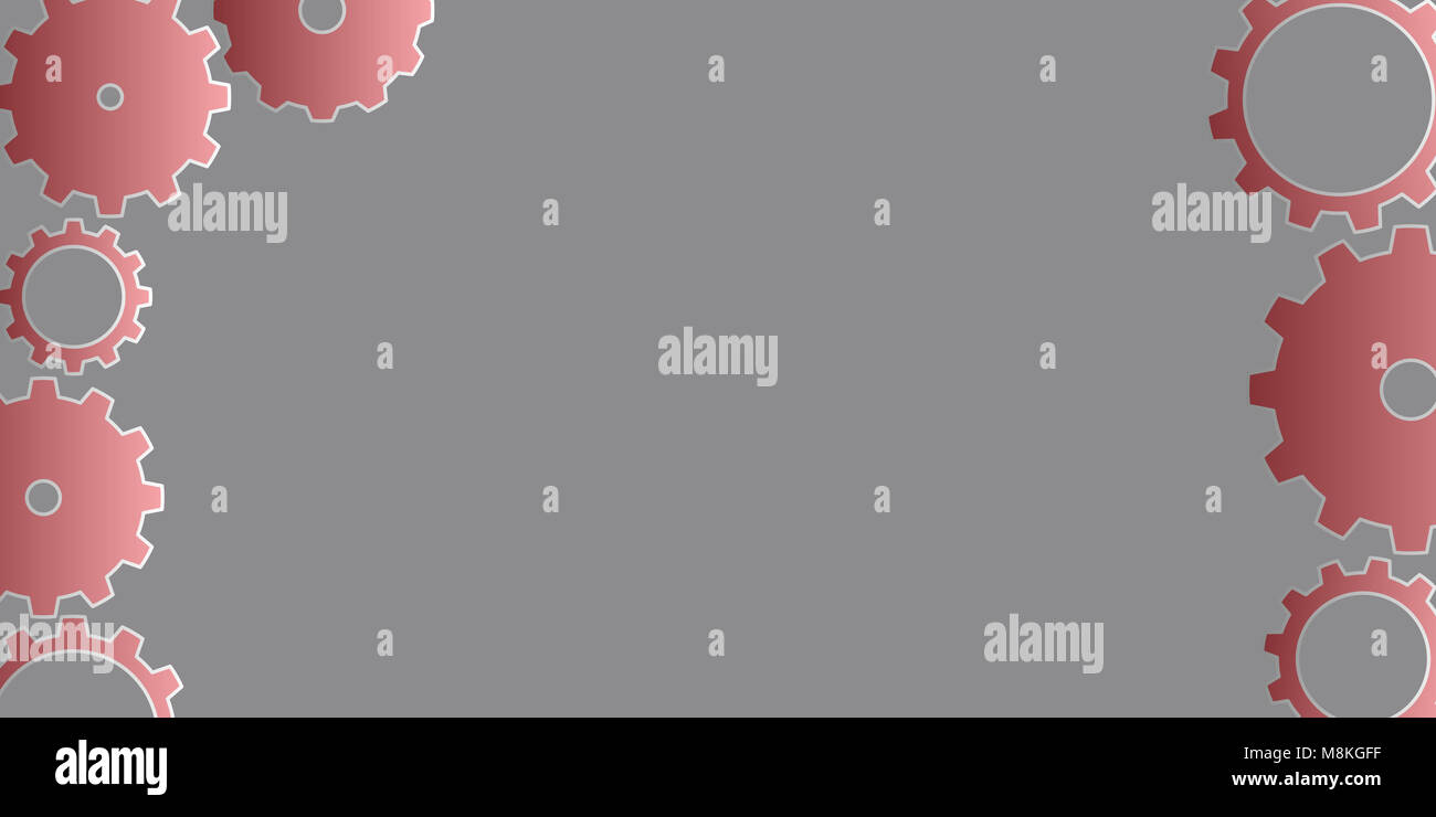 cogs and gears illustration backdrop - machinery fantasy concept Stock ...