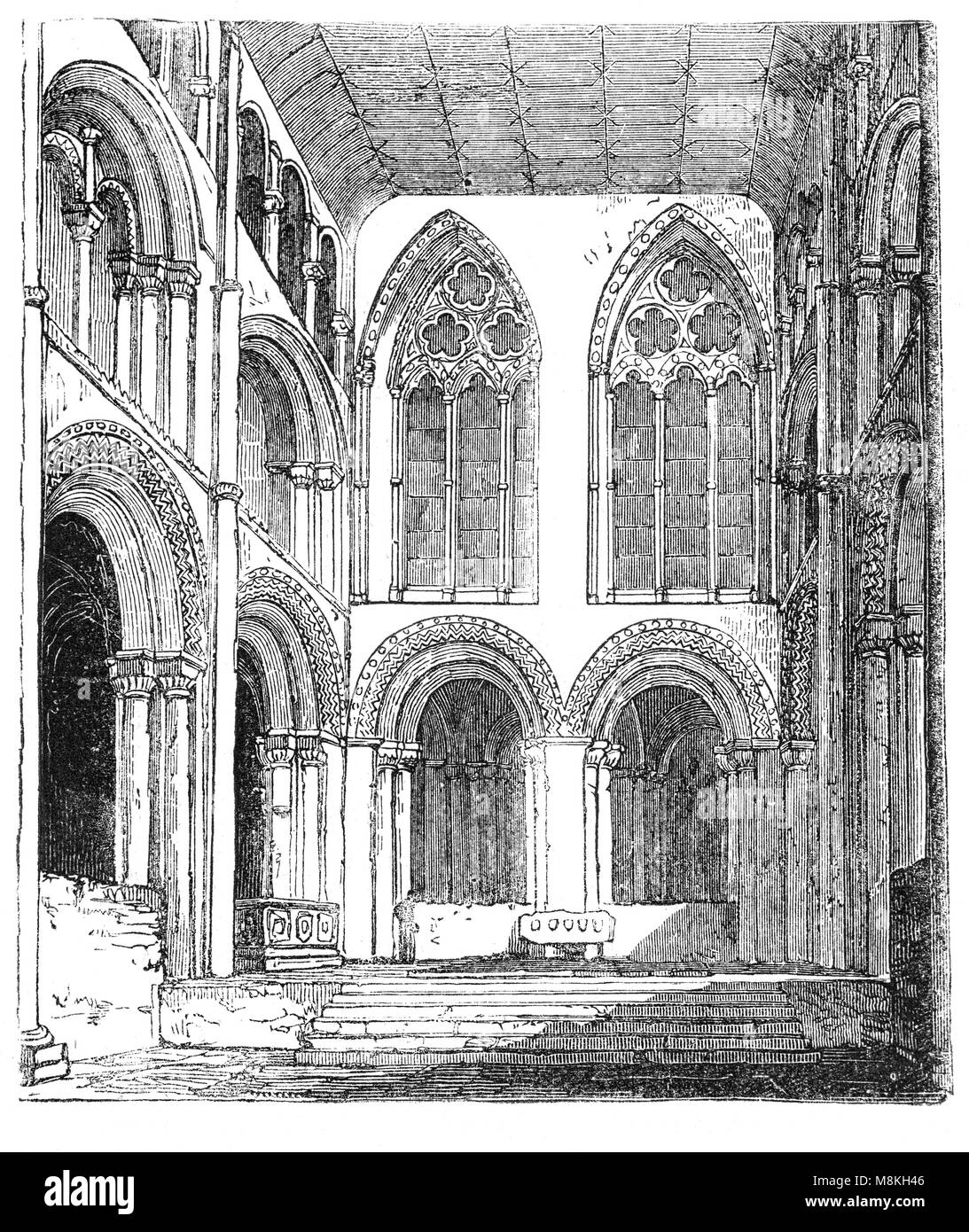 Interior part church in Black and White Stock Photos & Images - Alamy