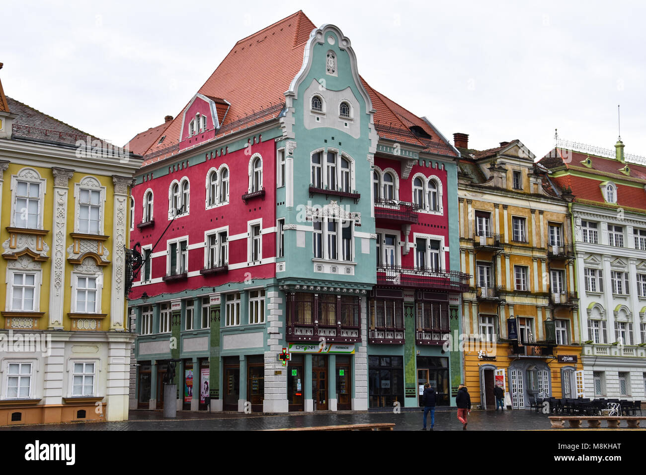 Timisoara, Romania. February 06, 2017. Union Square (Piata Unirii Stock ...