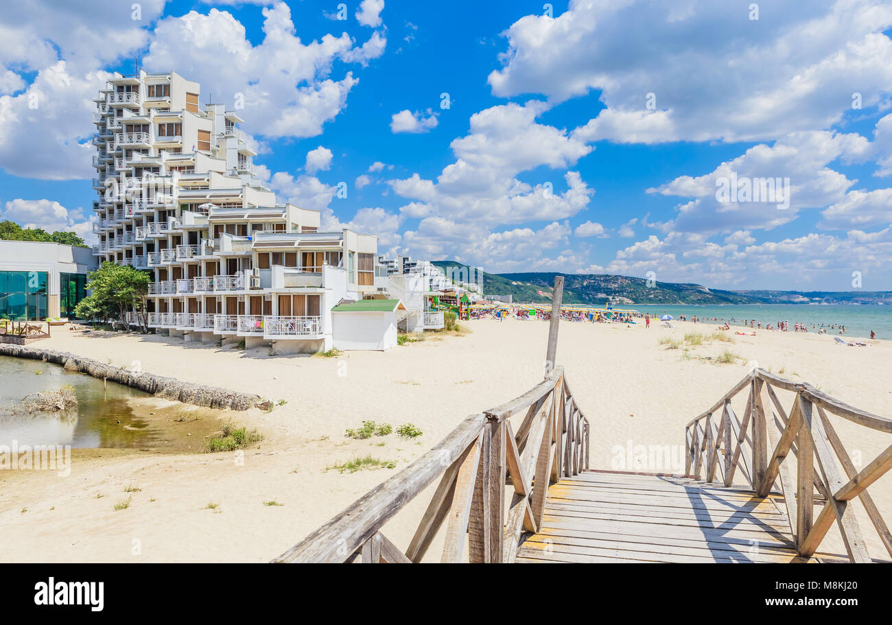 Bulgaria, Black Sea Coast, seaside resort Albena, Hotel Gergana Stock ...