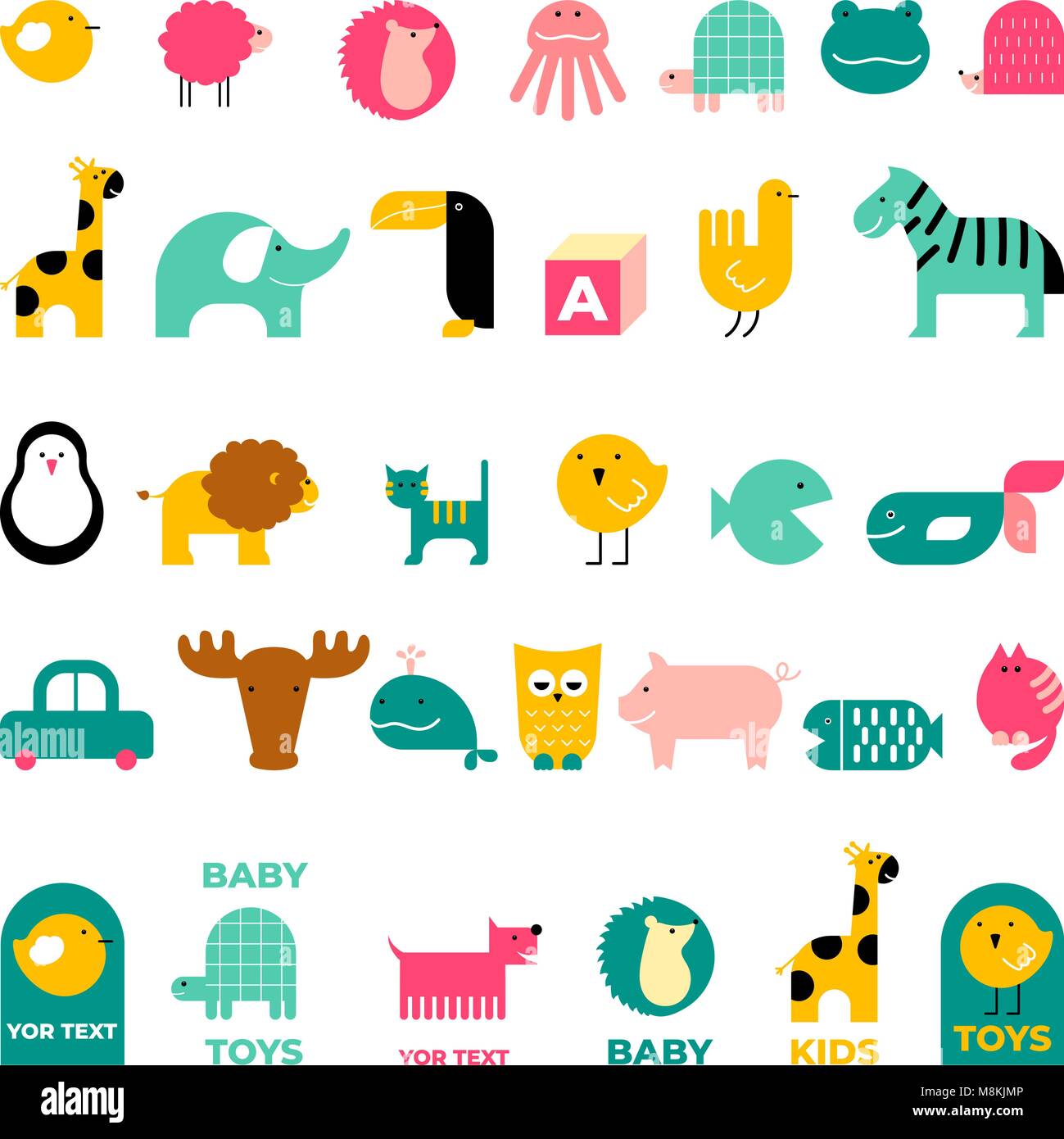 Children s logos Stock Vector Image & Art - Alamy