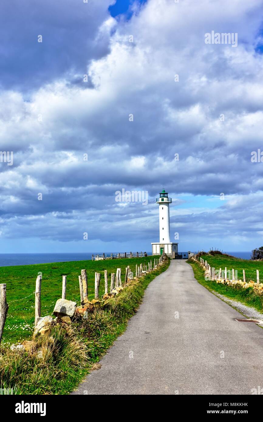 Luces lighthouse, Colunga municipality, Asturias, Spain Stock Photo - Alamy