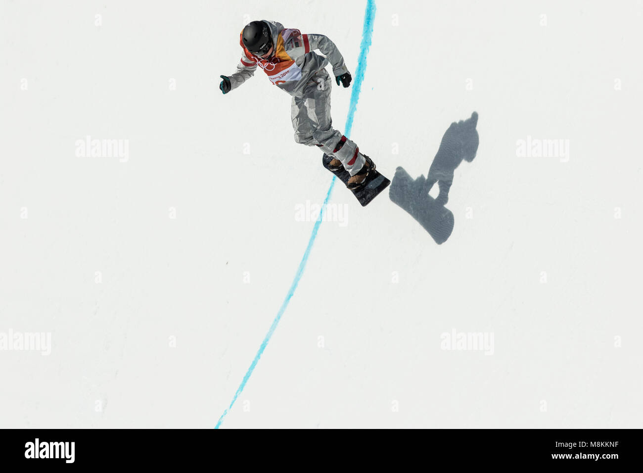 Arielle Gold (USA) bronze medal winner competing in the Snowboard ...