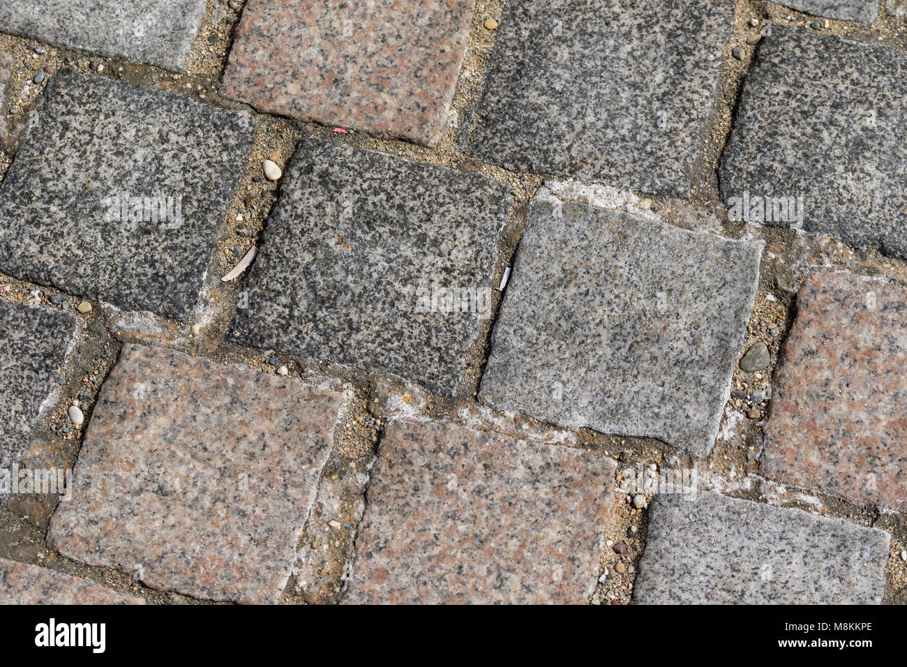 Section of granite block paving Stock Photo - Alamy