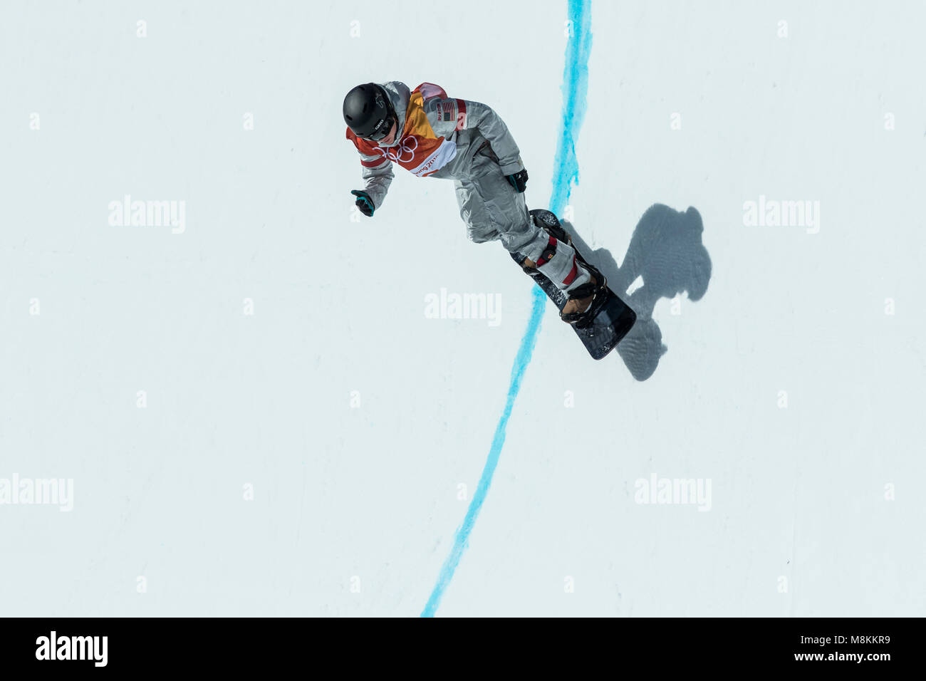Arielle Gold (USA) bronze medal winner competing in the Snowboard ...