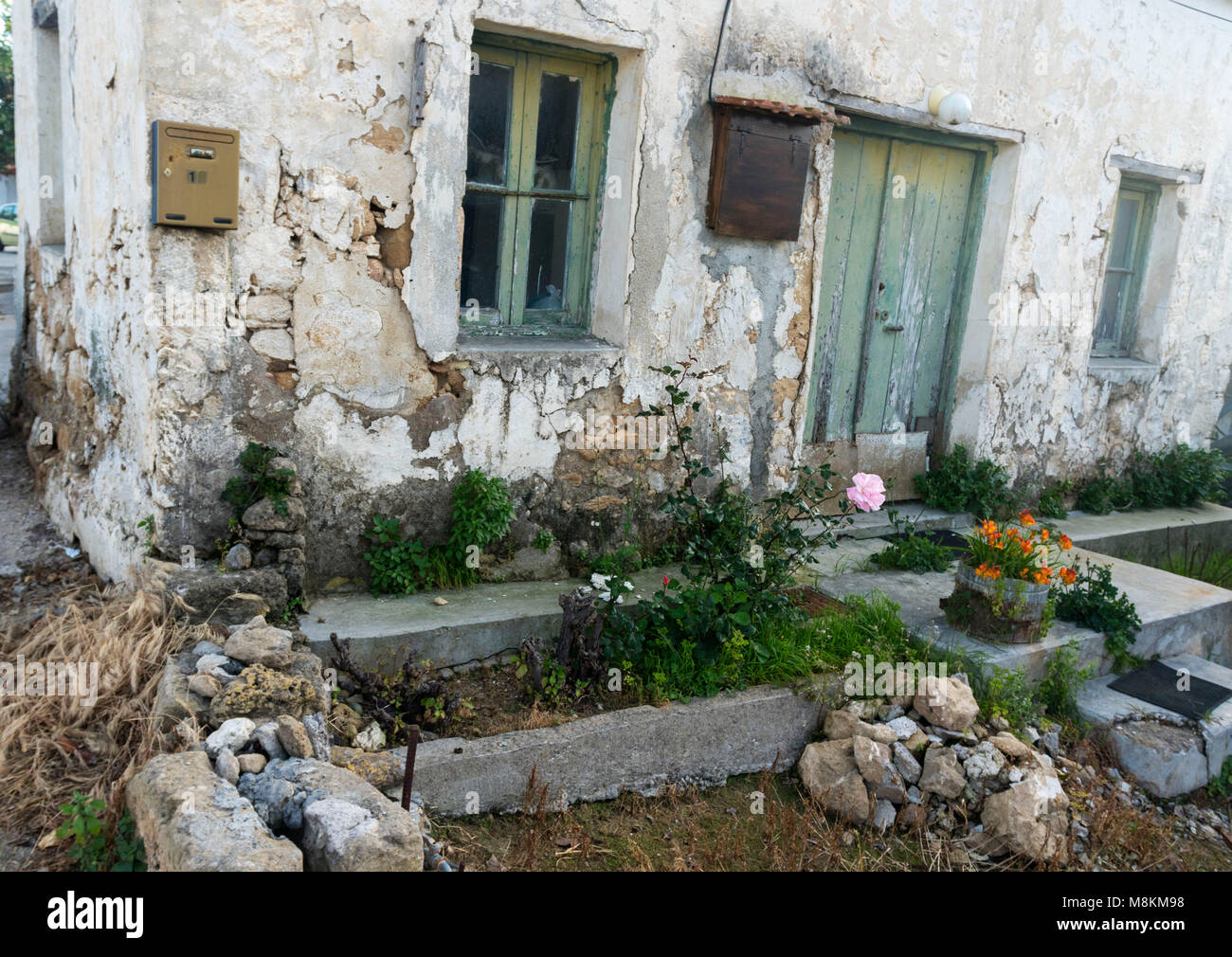 Rustic cottage in the tourist area of Paphos, Cyprus, Mediterranean ...