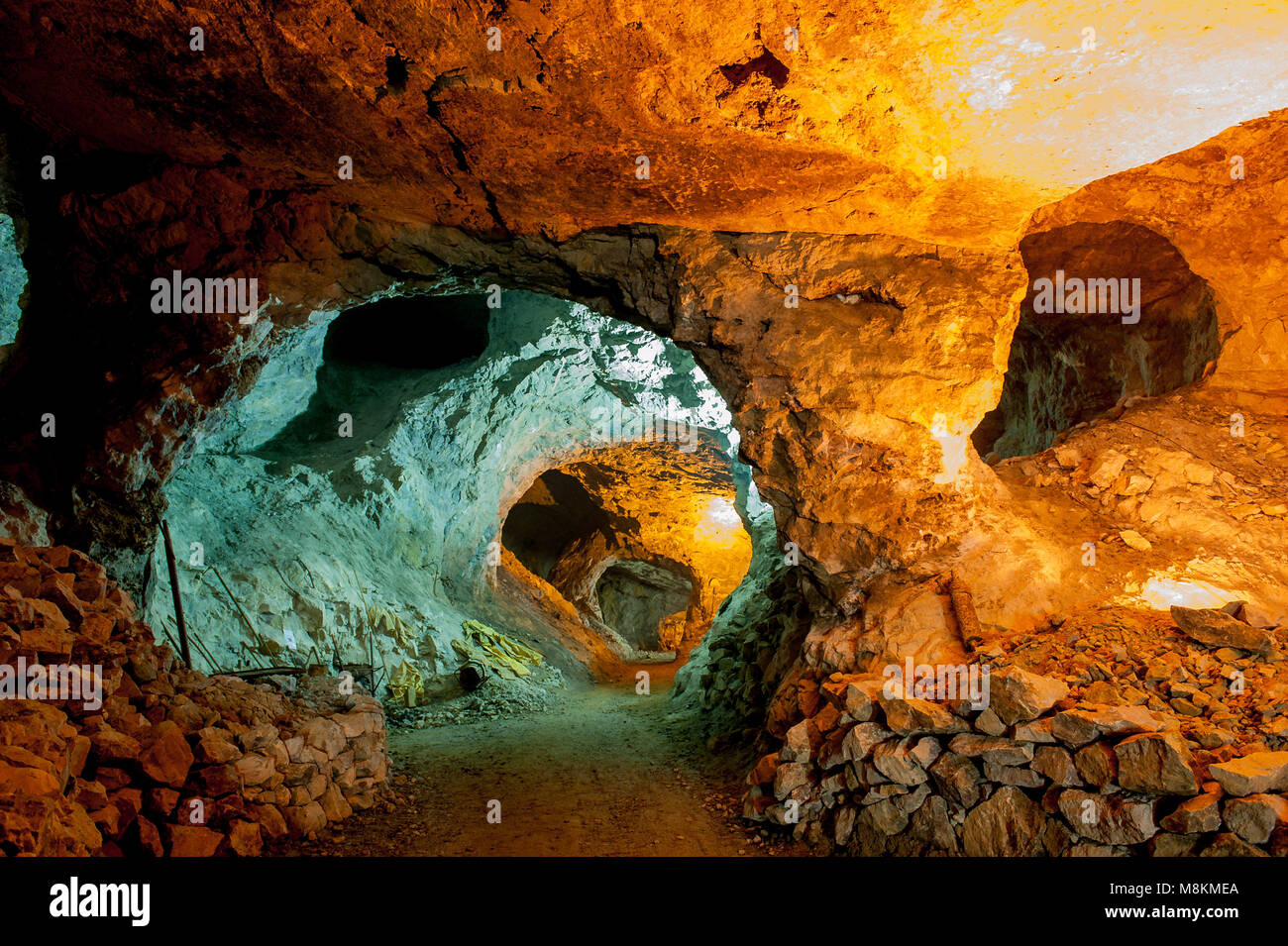 old mining mine for metal extraction Stock Photo - Alamy