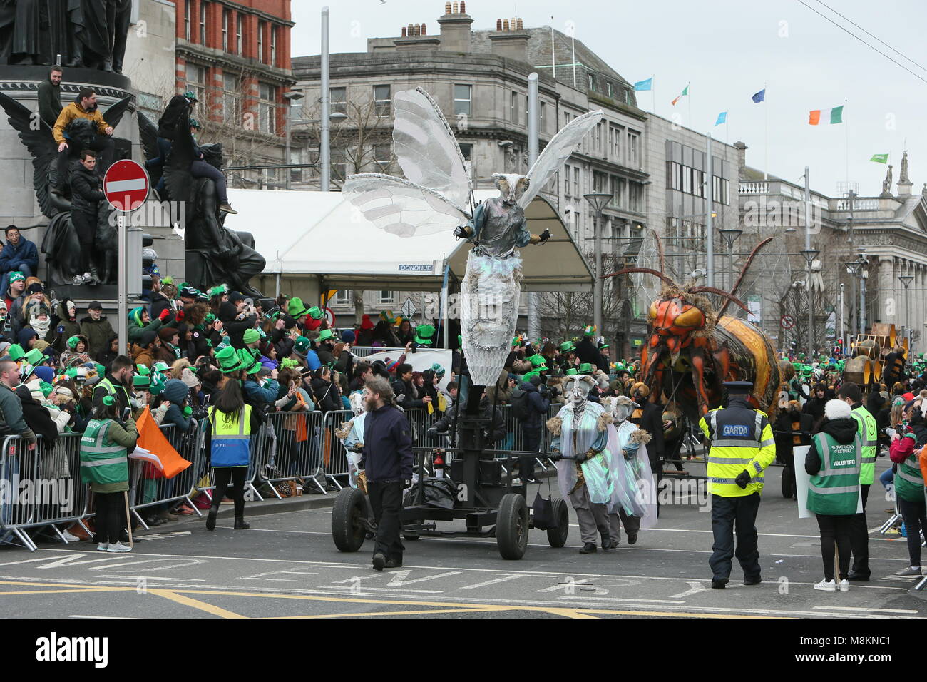 Image From Dublin City Centre During The Saint Patrick S Day Parade As