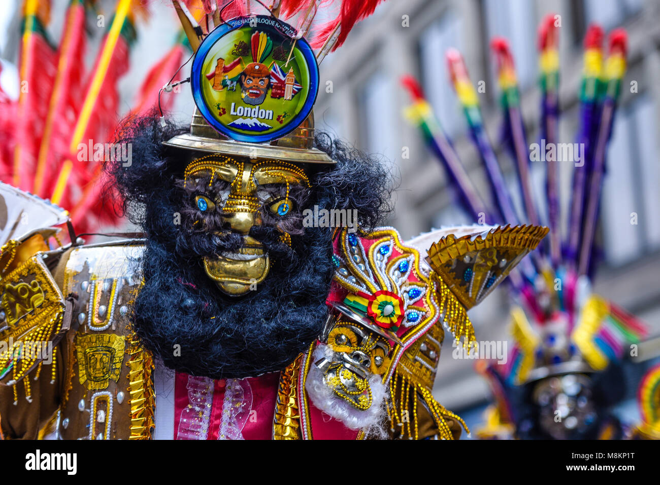 Morenada Bloque Kantuta Bolivian folk group extravagantly dressed ...