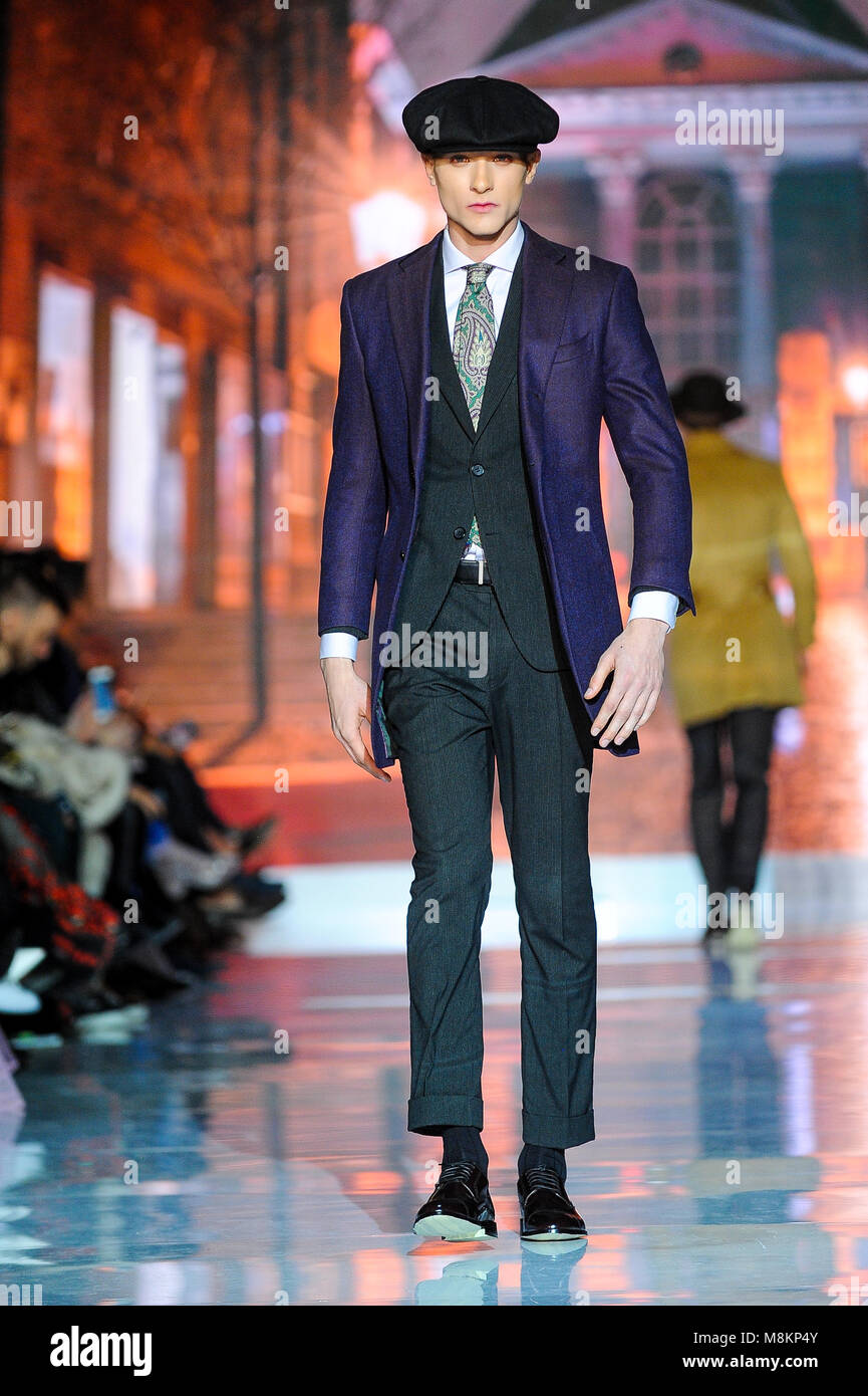 Fashion models represent new Fall/Winter 2018 ZANE BARLAS collection ...