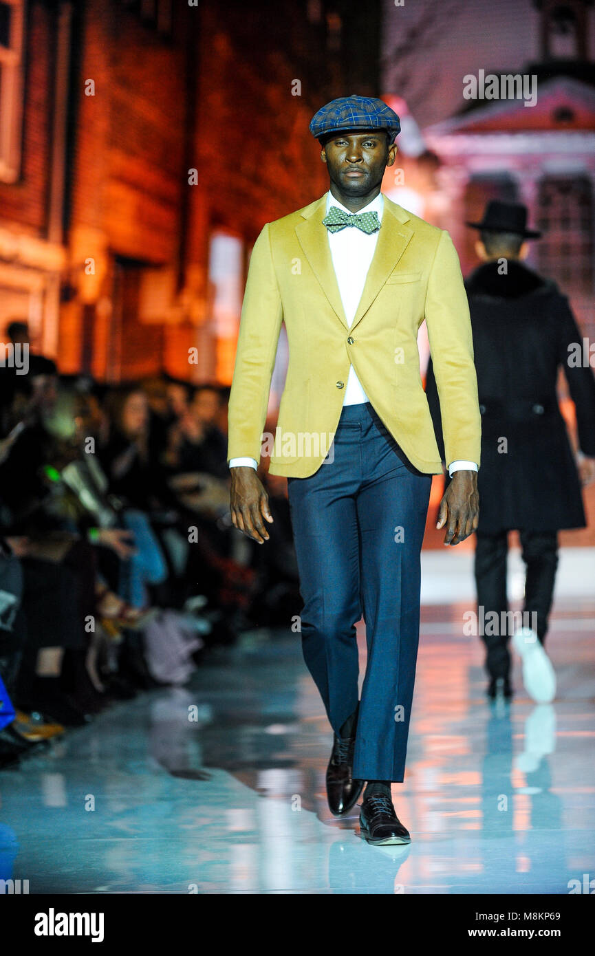 Fashion models represent new Fall/Winter 2018 ZANE BARLAS collection ...